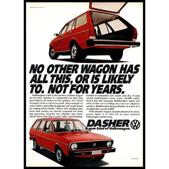 Volkswagen | Art | 974 Vw Dasher 4 Door Hatchback New Kind Of ...